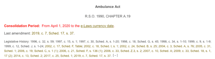 Finding Legislative Histories on eLaws: A Refresher – Know How, the ...